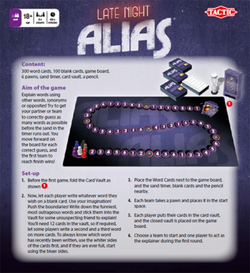 Learn how to play Alias! Alias game rules for all game versions.Alias