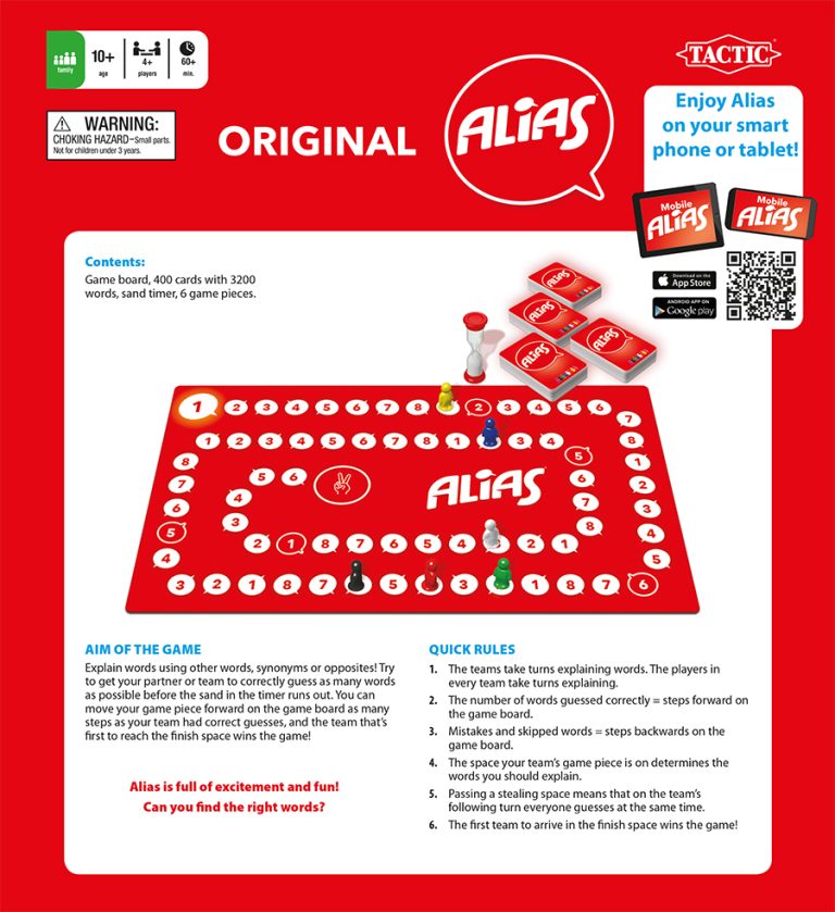 Learn how to play Alias! Alias game rules for all game versions.Alias